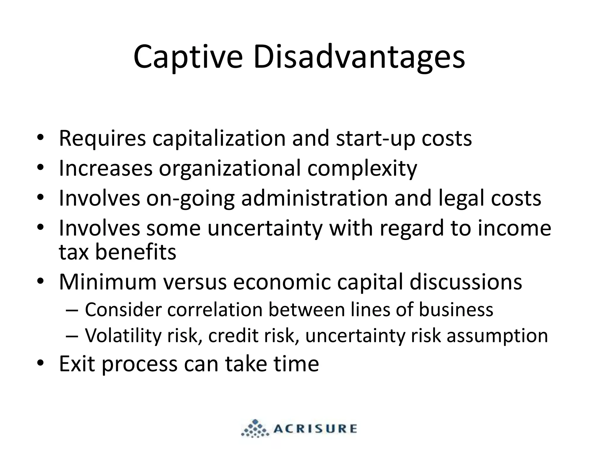 Acrisure Captive insurance | PPTX | Insurance | Personal Finance