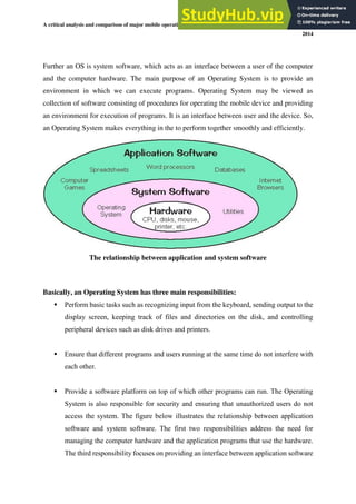 A Critical Analysis And Comparison Of Major Mobile Operating Systems And A User Classification ...