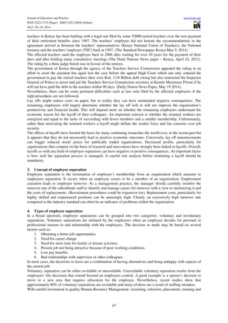 A critical analysis of the employees separation management | PDF