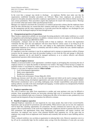 A critical analysis of the employees separation management | PDF