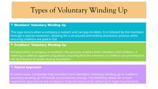 A Critical Analysis of Types of Winding up of the Company in Indian Law ...