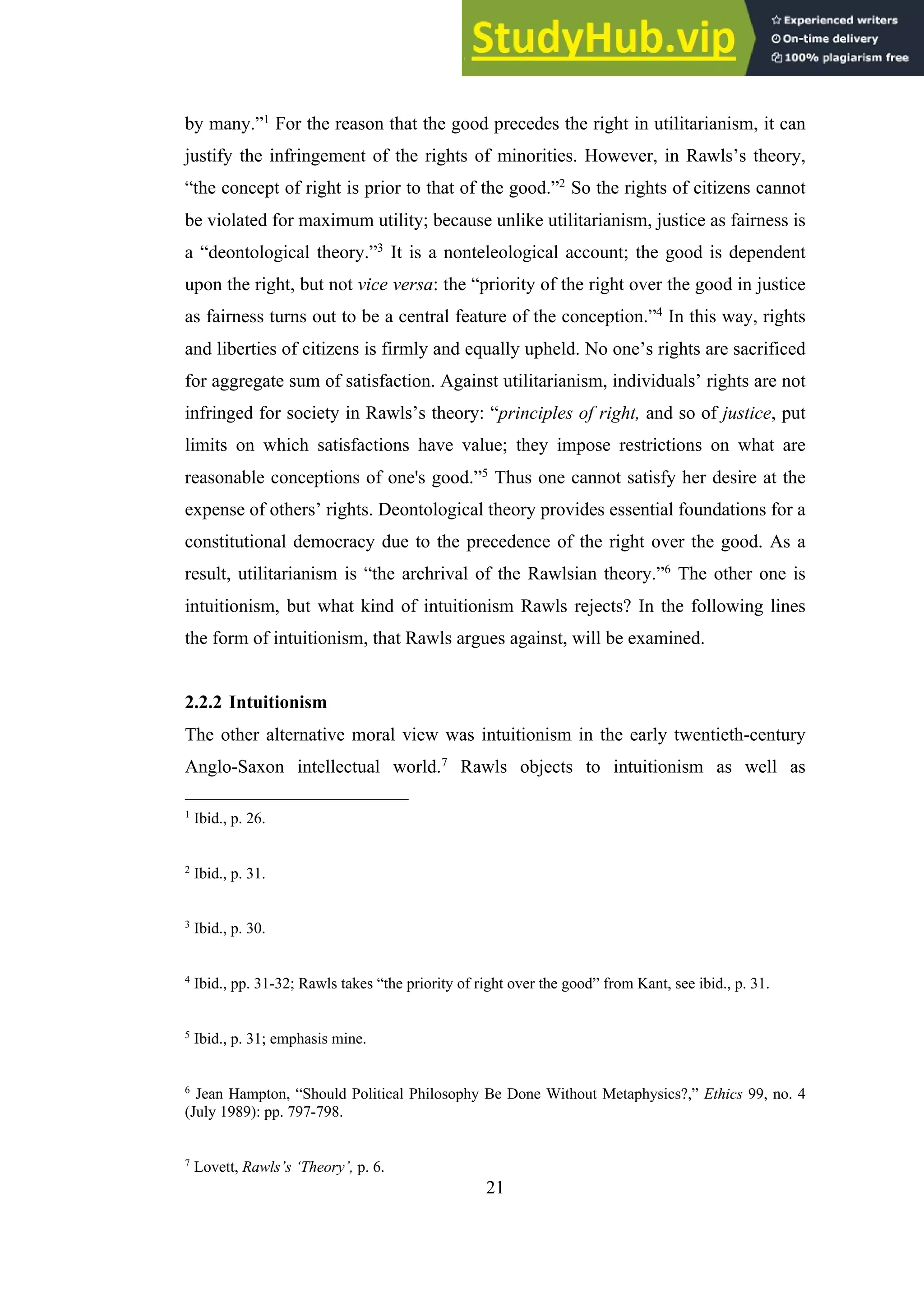 A CRITICAL ASSESSMENT OF JOHN RAWLS S THEORY OF JUSTICE AS FAIRNESS | PDF