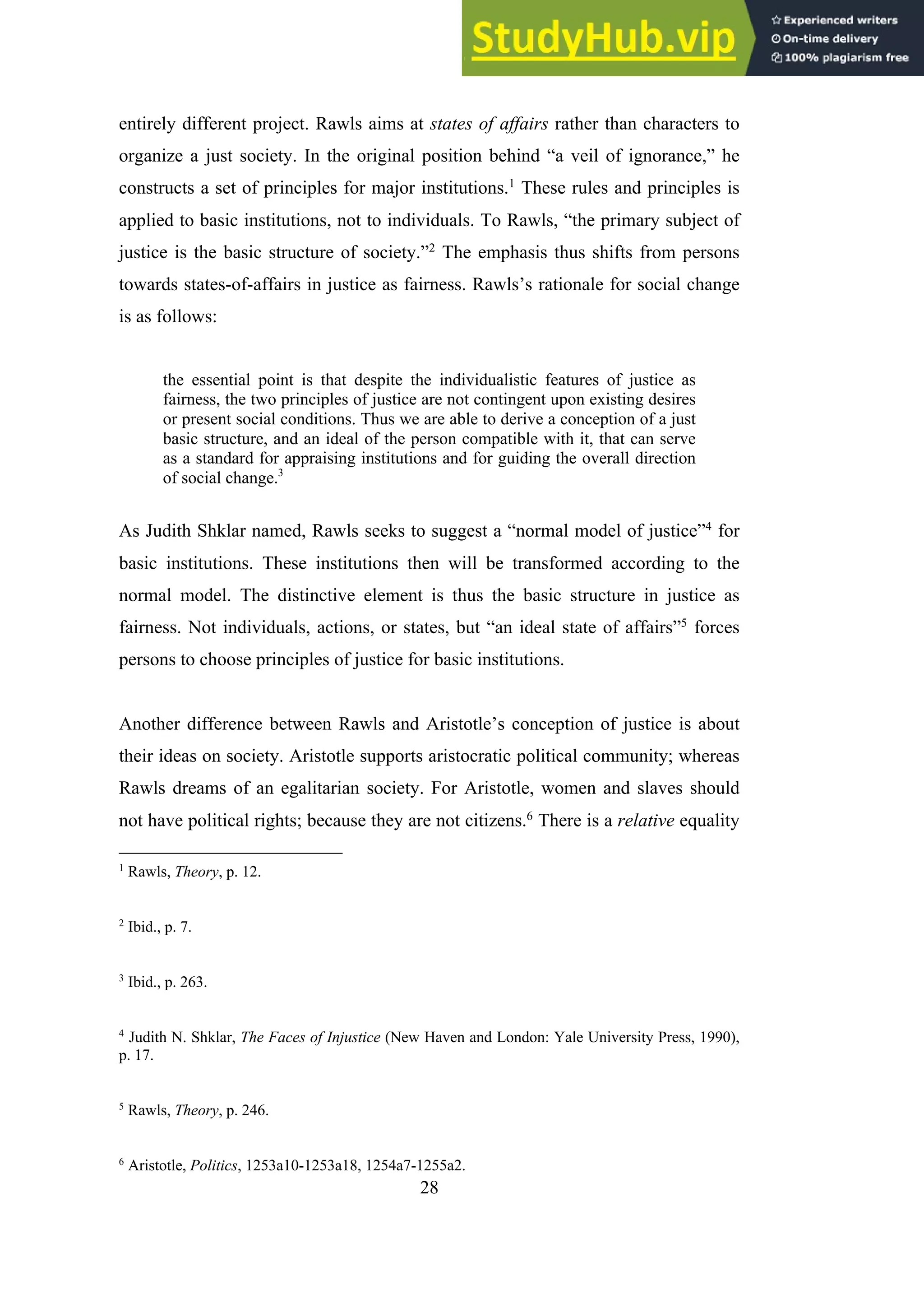 A CRITICAL ASSESSMENT OF JOHN RAWLS S THEORY OF JUSTICE AS FAIRNESS | PDF