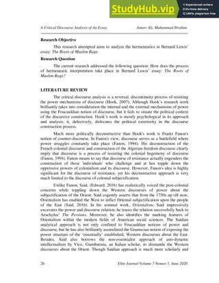 A CRITICAL DISCOURSE ANALYSIS OF AN ESSAY EMPLOYING RUTH WODAK S MODEL | PDF