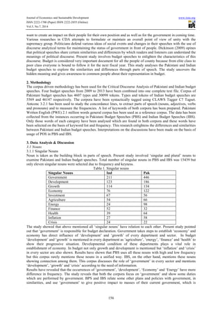 A critical discourse analysis of pakistani and indian budget speeches | PDF