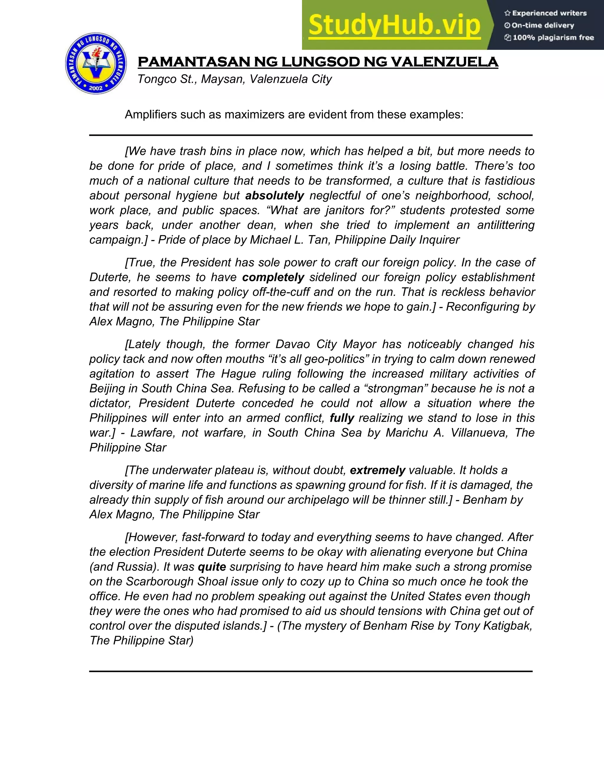 A Critical Discourse Analysis On Philippine Broadsheet Columns | PDF