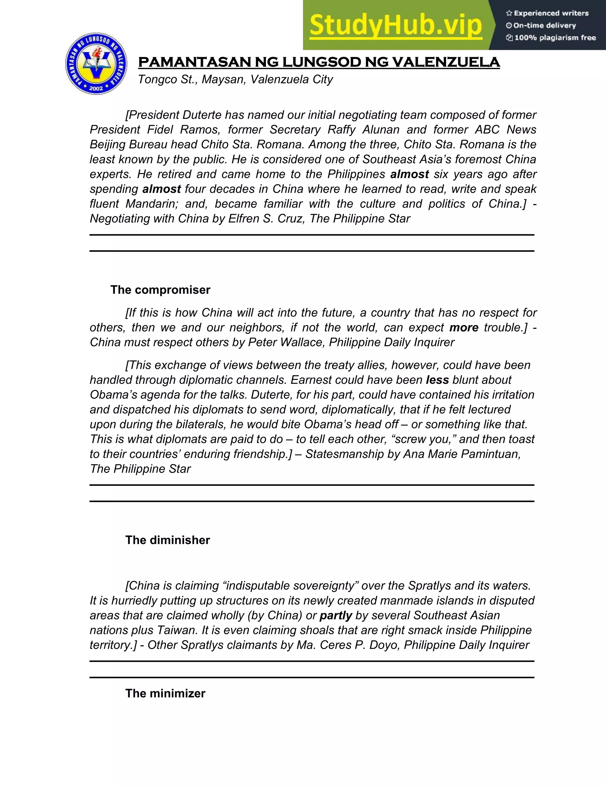 A Critical Discourse Analysis On Philippine Broadsheet Columns | PDF