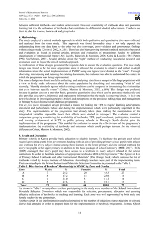 A critical evaluation of the textbook programme in public primary ...