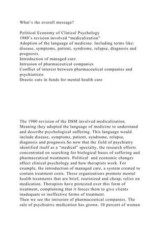 A Critical Look at Clinical PsychologyThe .docx