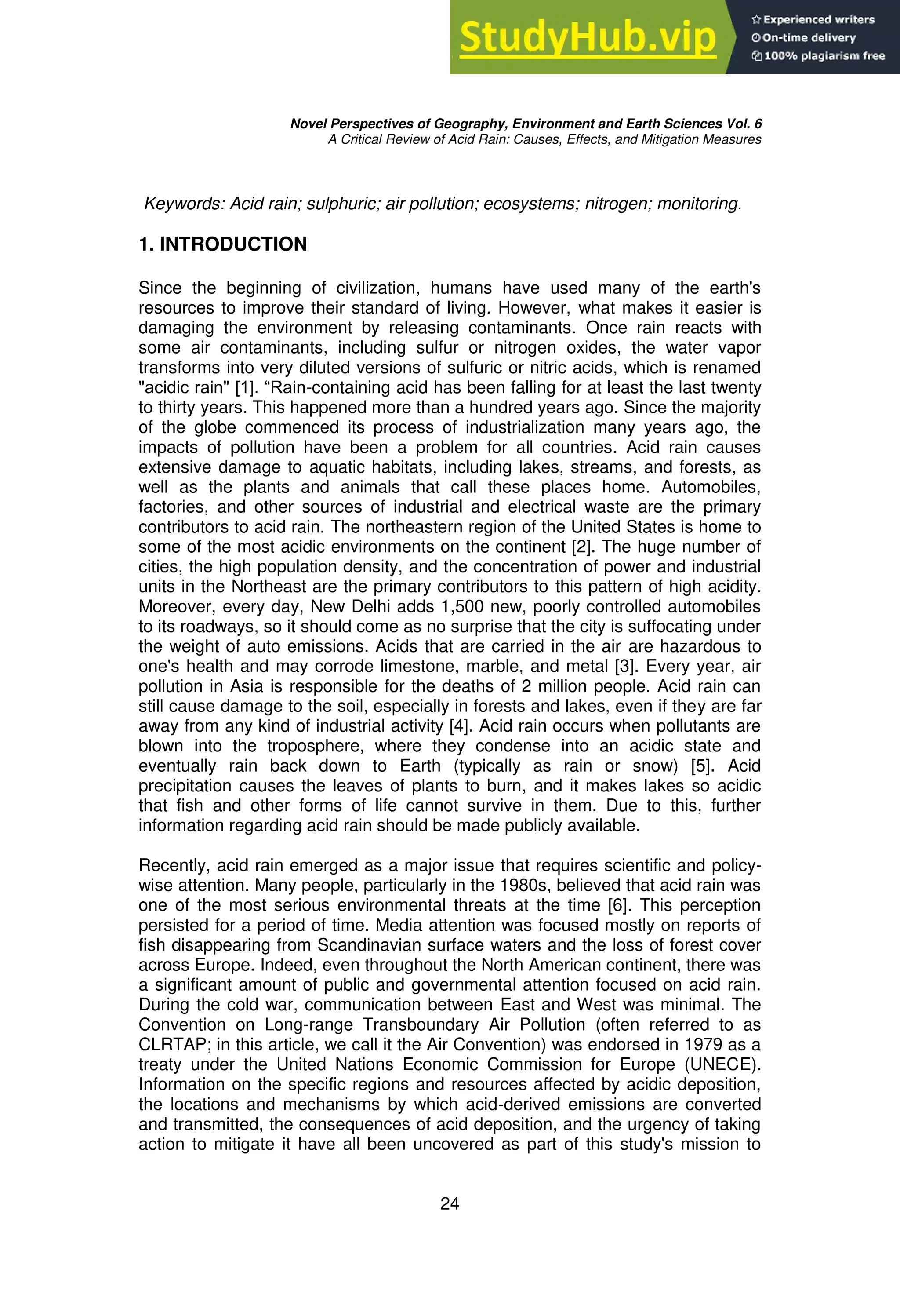 A Critical Review of Acid Rain Causes, Effects, and Mitigation Measures.pdf