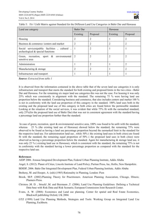 A critical review of the application of planning standards | PDF
