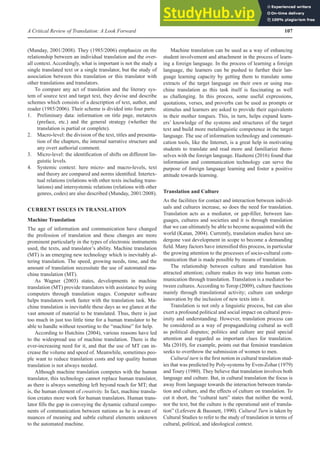 A Critical Review Of Translation A Look Forward | PDF