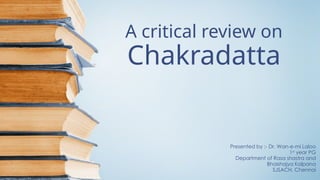 Review on Chakradatta.pptx