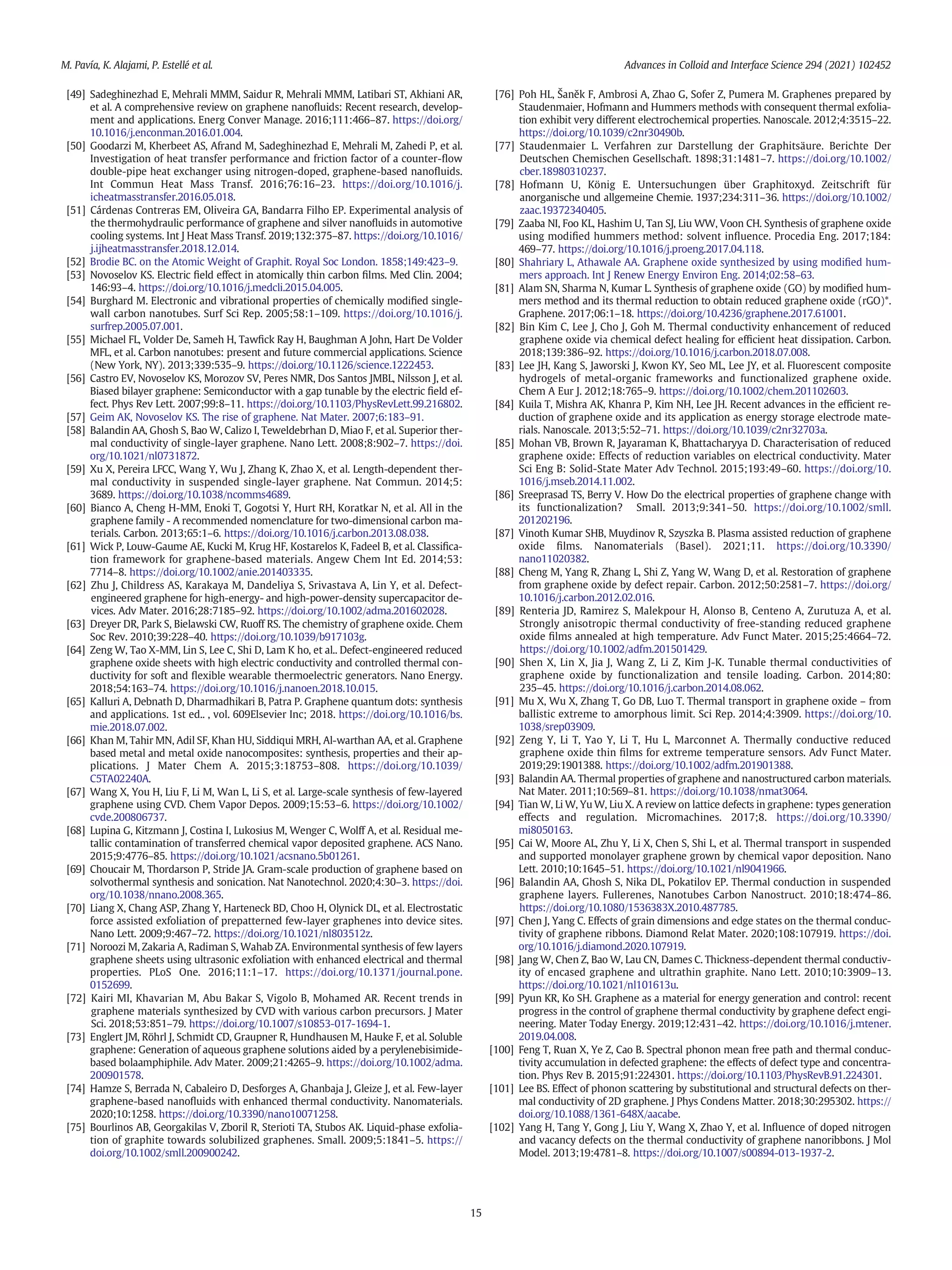A critical review on thermal conductivity enhancement of graphene based nanofluids | PDF