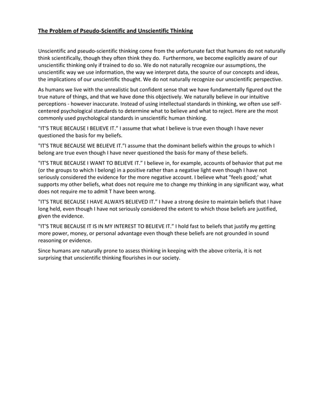 A critical thinking framework for understanding excellence in ...