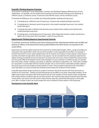 A critical thinking framework for understanding excellence in ...