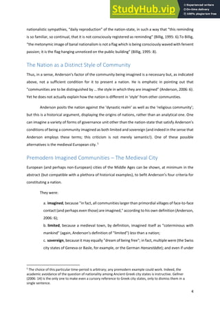 A Critique Of Benedict Anderson S Quot Imagined Communities Quot | PDF