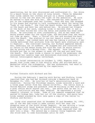 A Critique Of Budd Hopkins Case Of The UFO Abduction Of | PDF