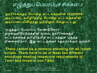 A critique on tamil unicode 1 | PPT