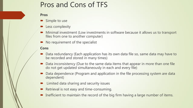 A critique on traditional file system vs databases | PPTX