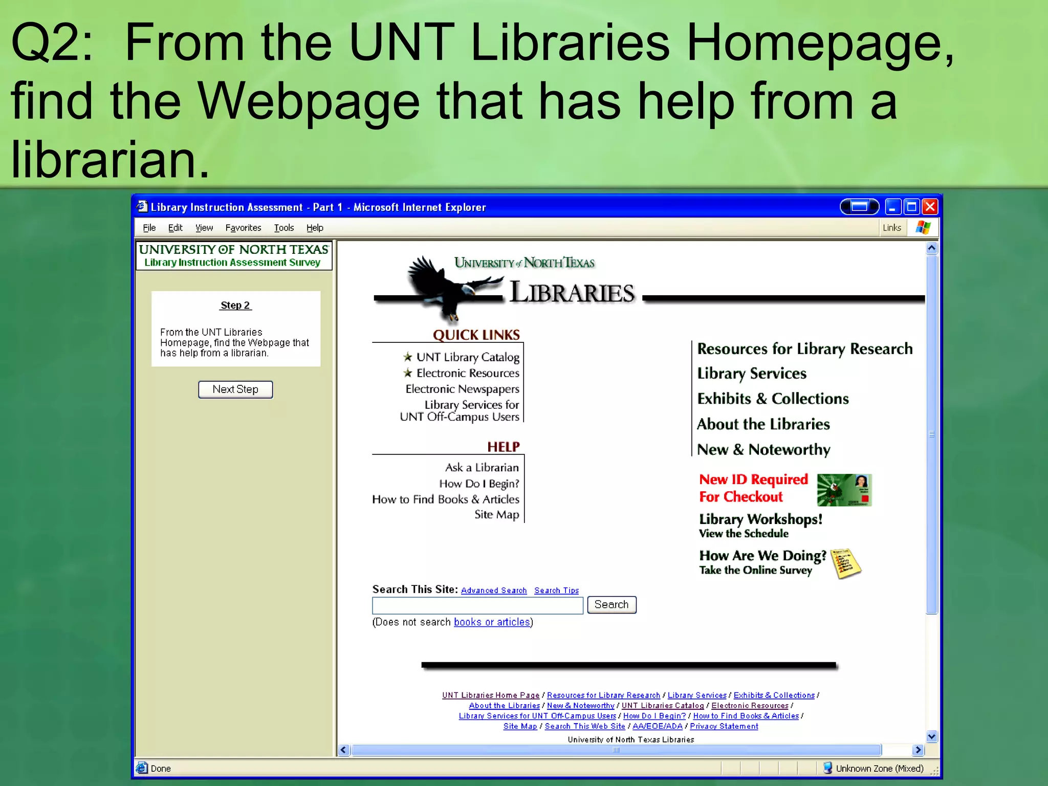 LISA: Library Instruction Software for Assessment | PPT