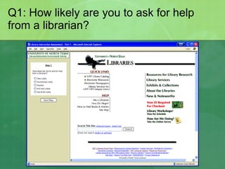 LISA: Library Instruction Software for Assessment | PPT