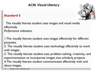 Visual literacy standards and metadata | PPT