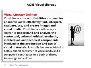 Visual literacy standards and metadata | PPT