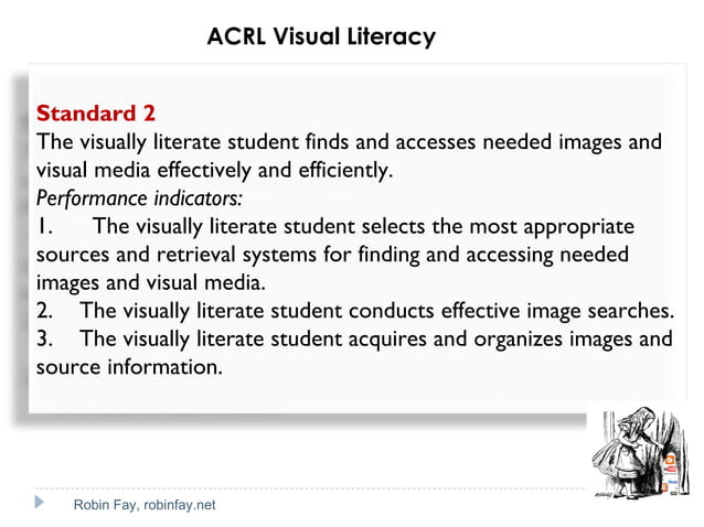 Visual literacy standards and metadata | PPT | Internet for Beginners ...