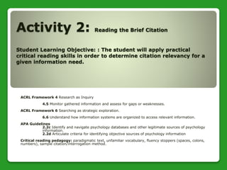 ACRL Critical Reading: The Pre-Source | PPT