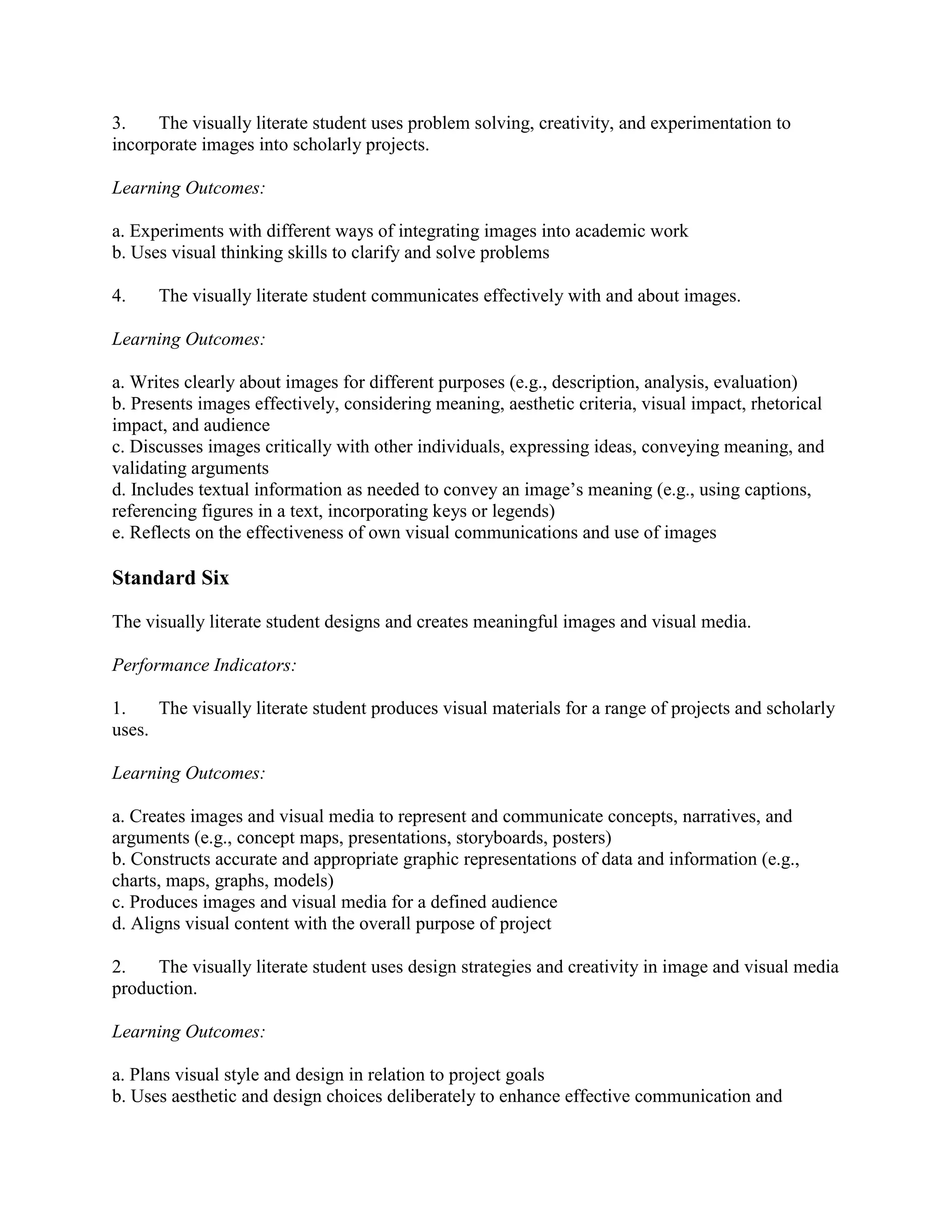 ACRL Visual Literacy Competency Standards | DOCX