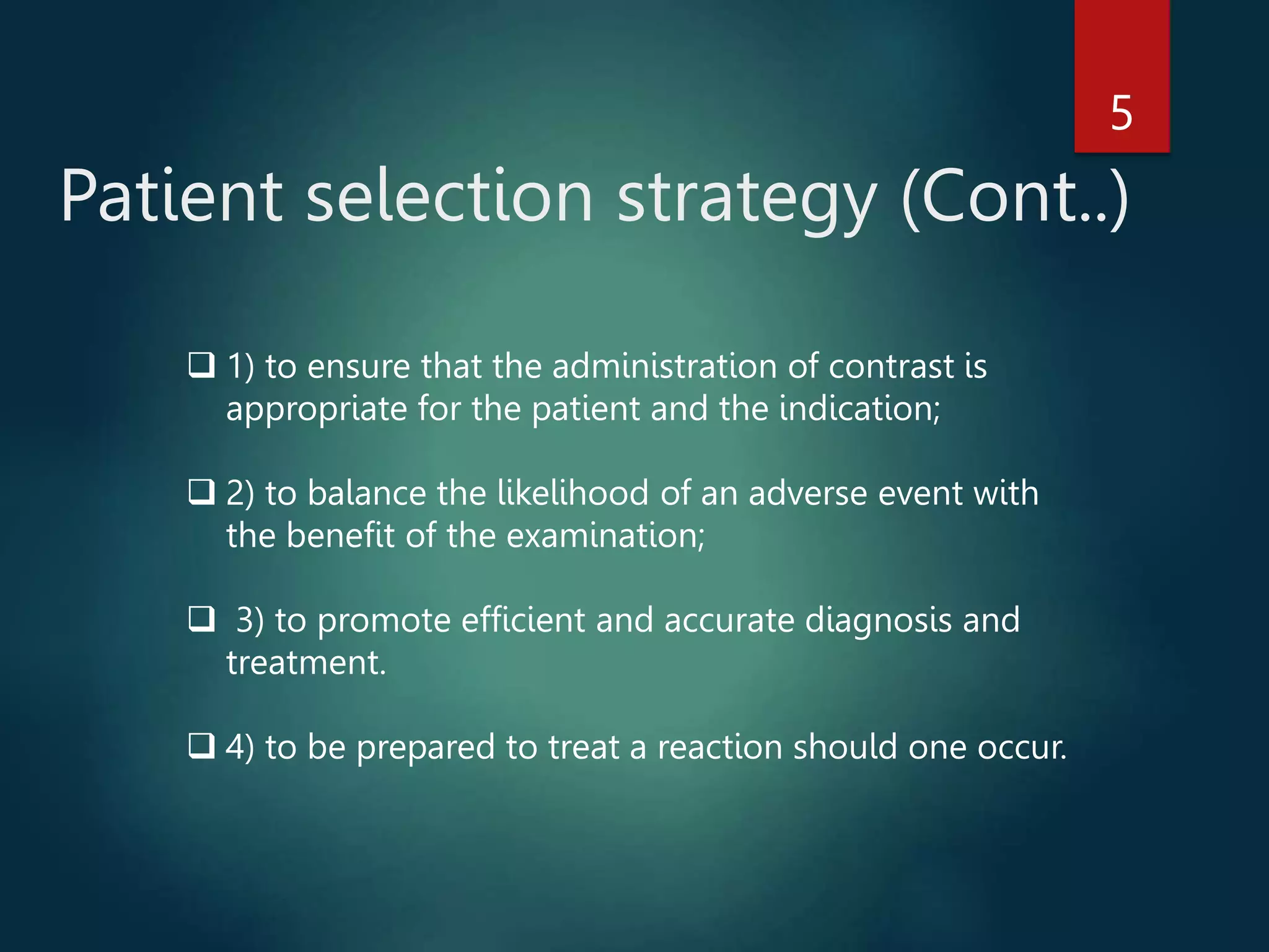 Contrast Media ACR guidelines 2022. | PPTX