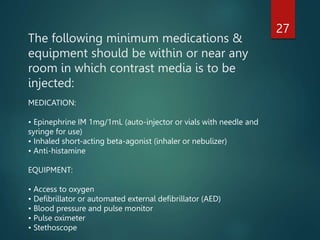 Contrast Media ACR guidelines 2022. | PPTX