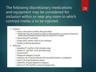 Contrast Media ACR guidelines 2022. | PPTX