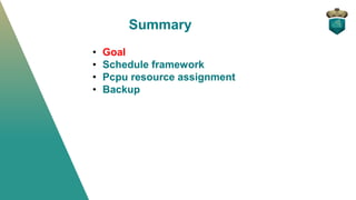 Project ACRN schedule framework introduction | PPT