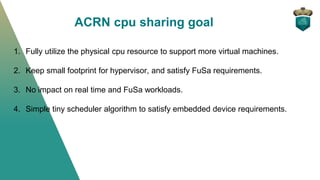 Project ACRN schedule framework introduction | PPT