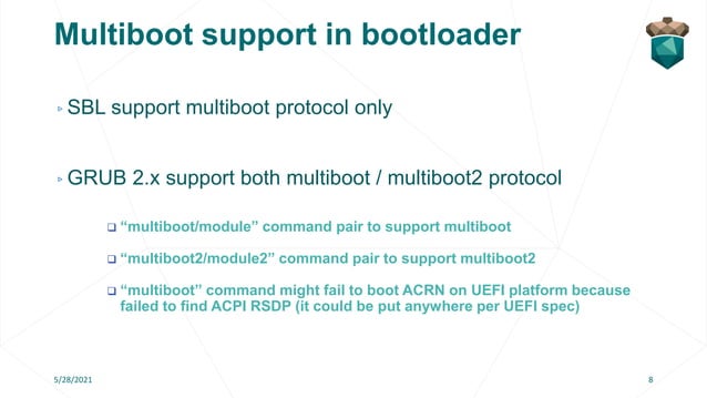 ACRN vMeet-Up EU 2021 - Boot Process and Secure Boot | PDF | Operating Systems | Computer ...