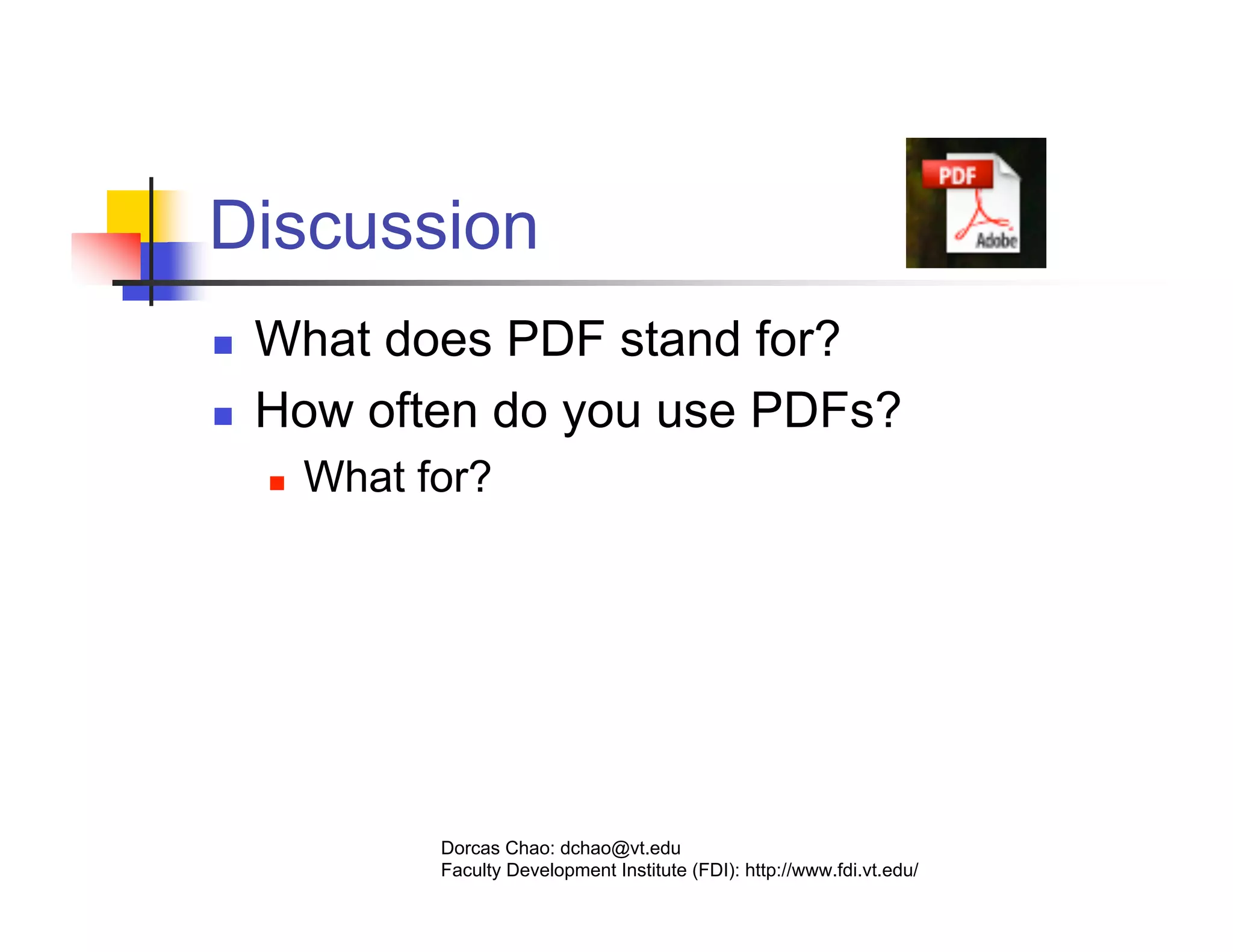 Adobe Acrobat 9: Creating PDF Files for Instruction | PDF