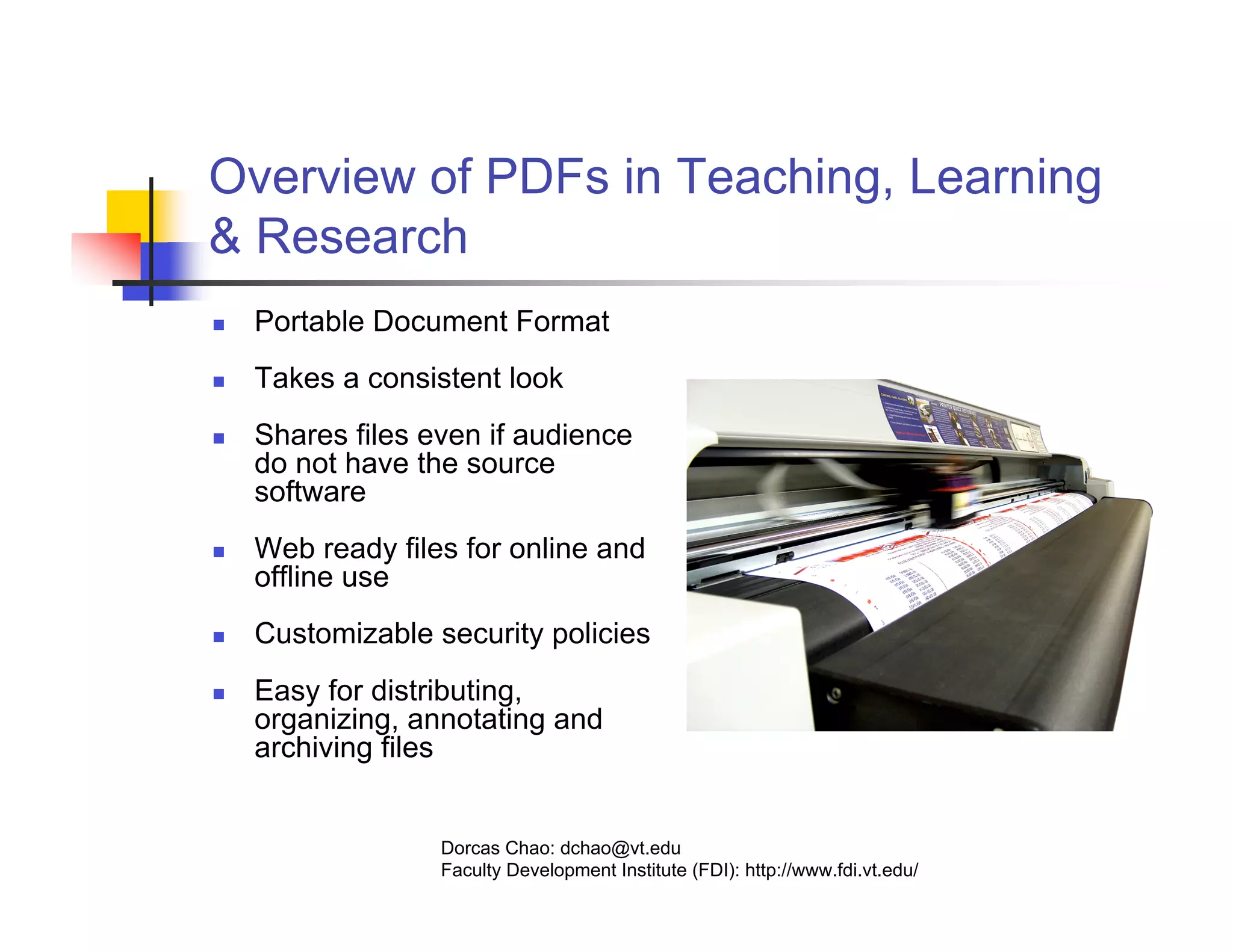 Adobe Acrobat 9: Creating PDF Files for Instruction | PDF