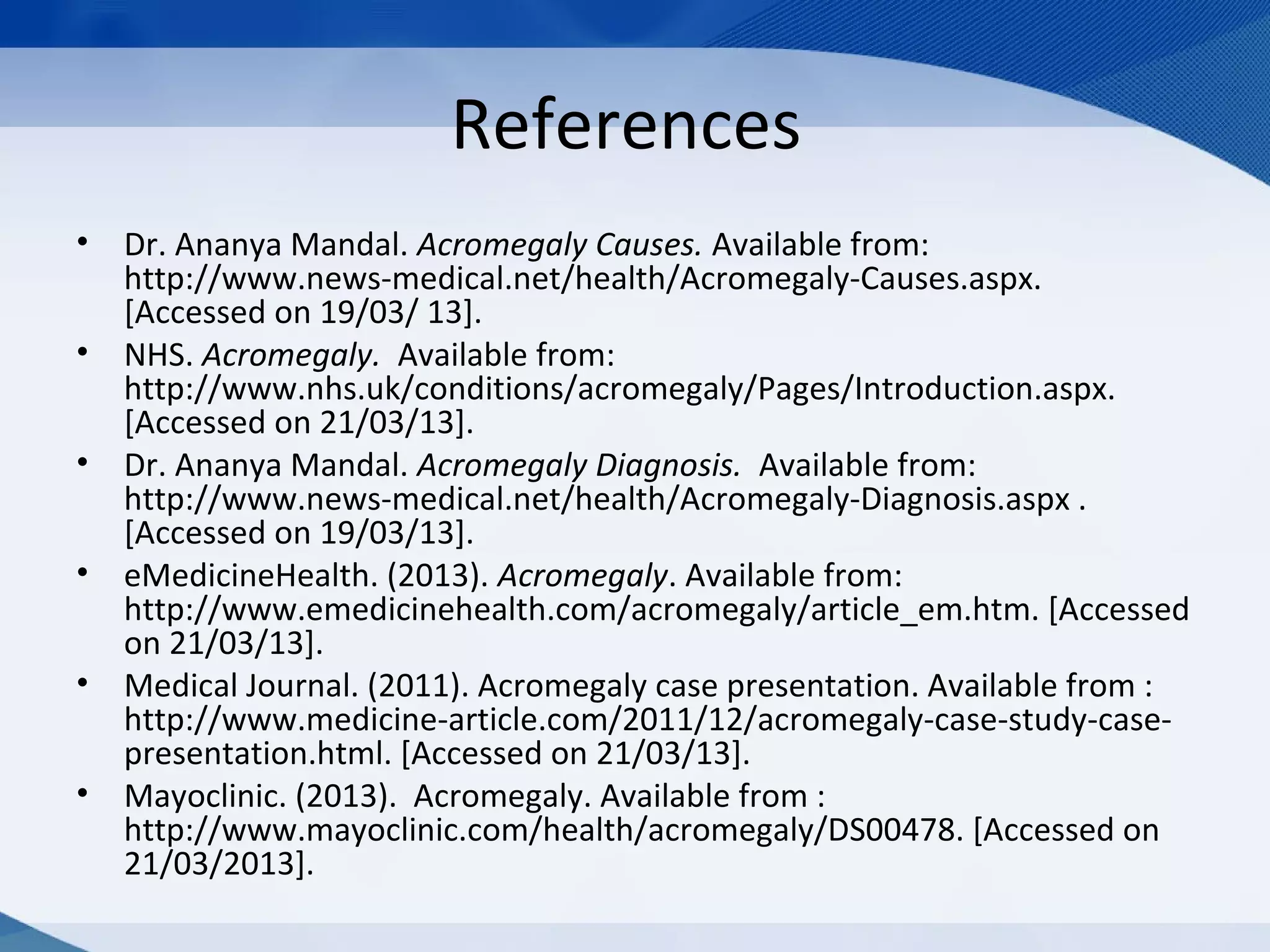 Acromegaly | PPT