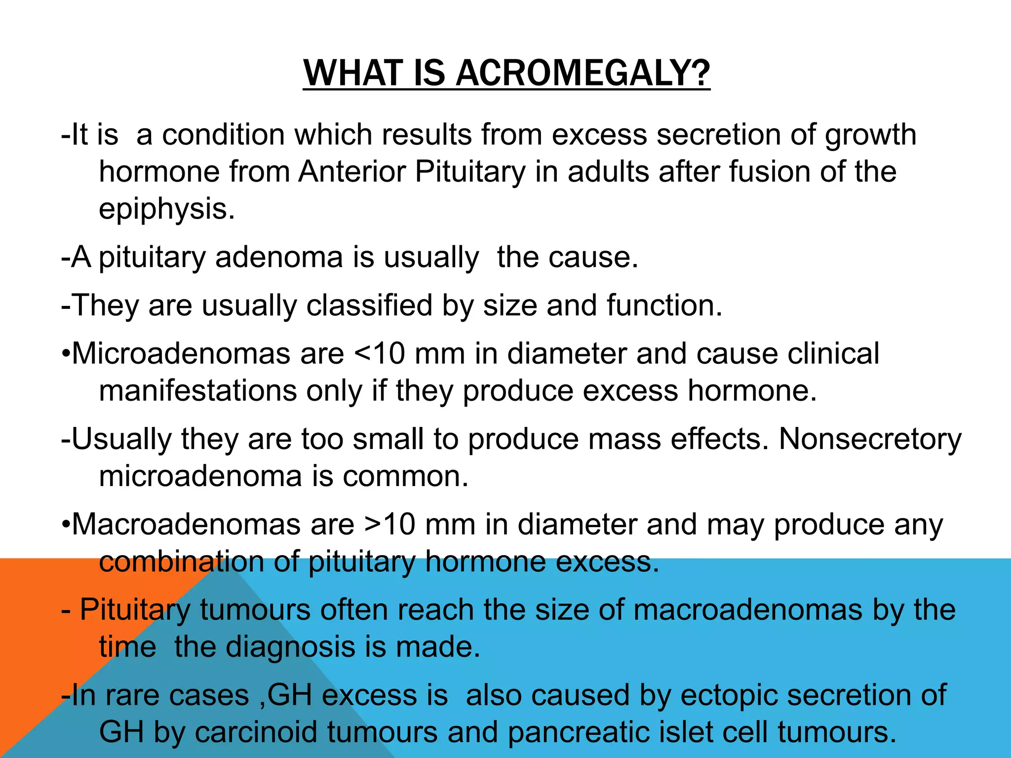 Acromegaly-pathogenesis | PPTX