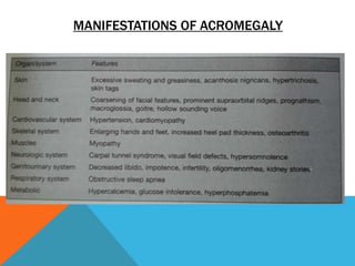 Acromegaly-pathogenesis | PPTX