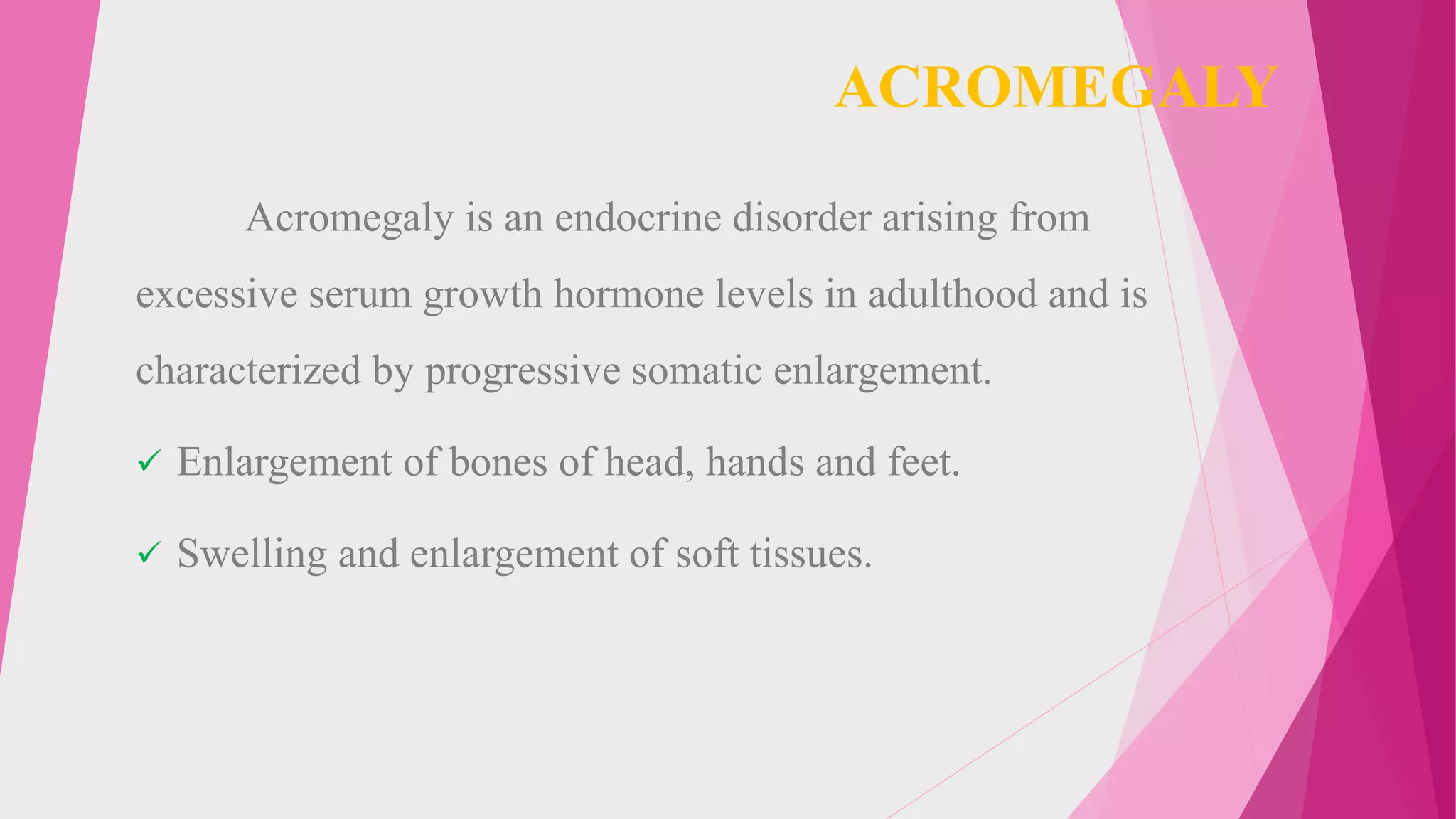 Acromegaly | PPTX