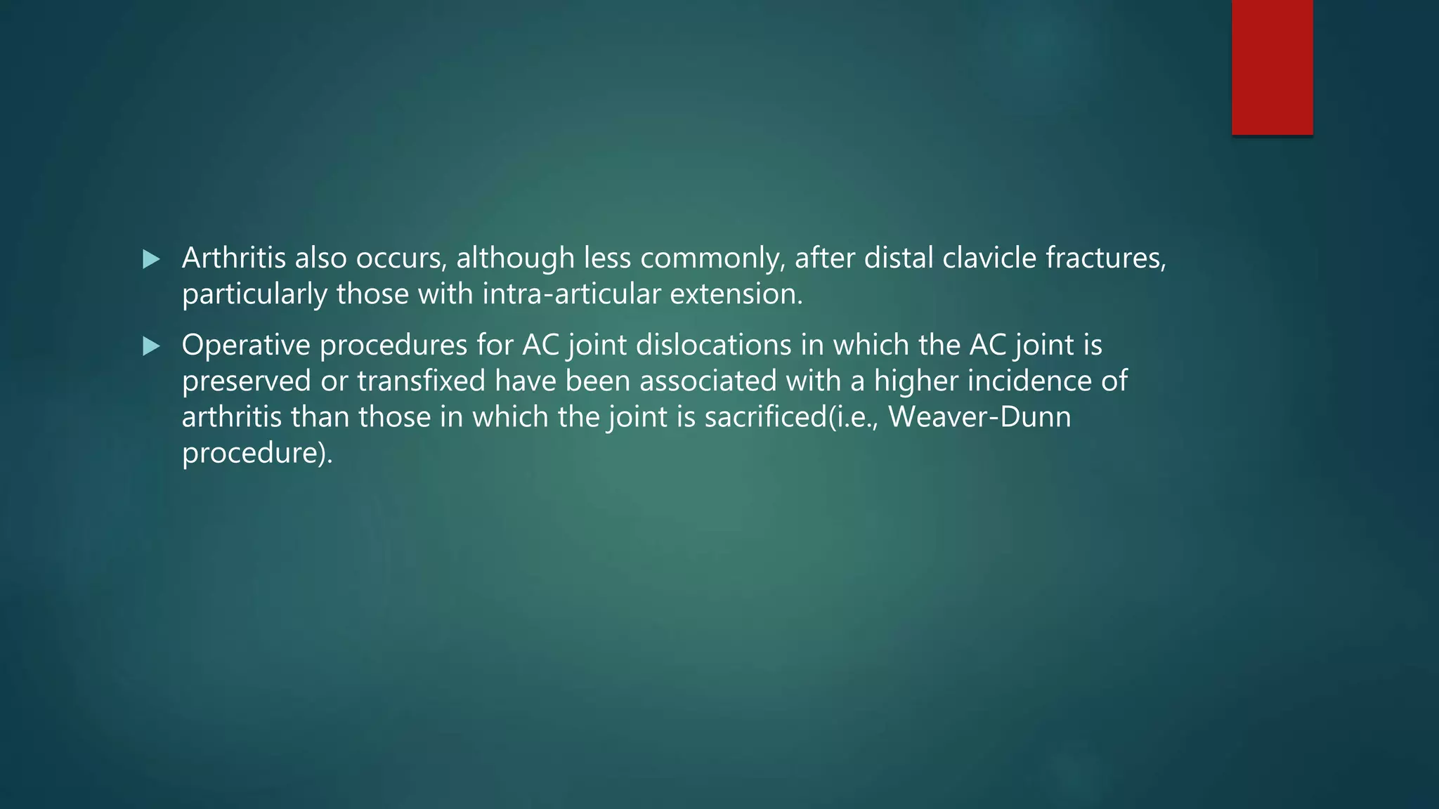 Acromioclavicular joint arthritis | PPTX