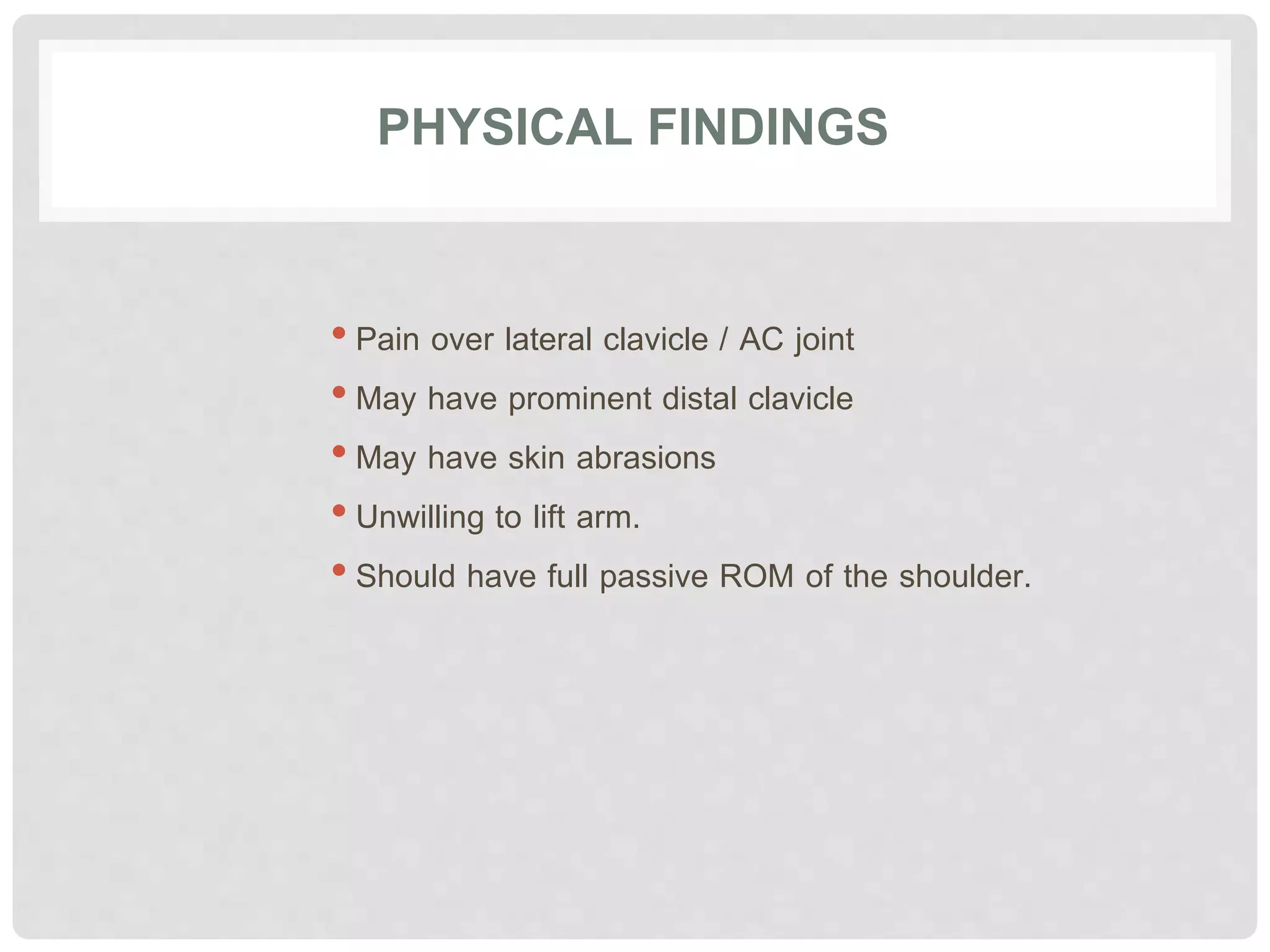Acromioclavicular joint injury | PPTX