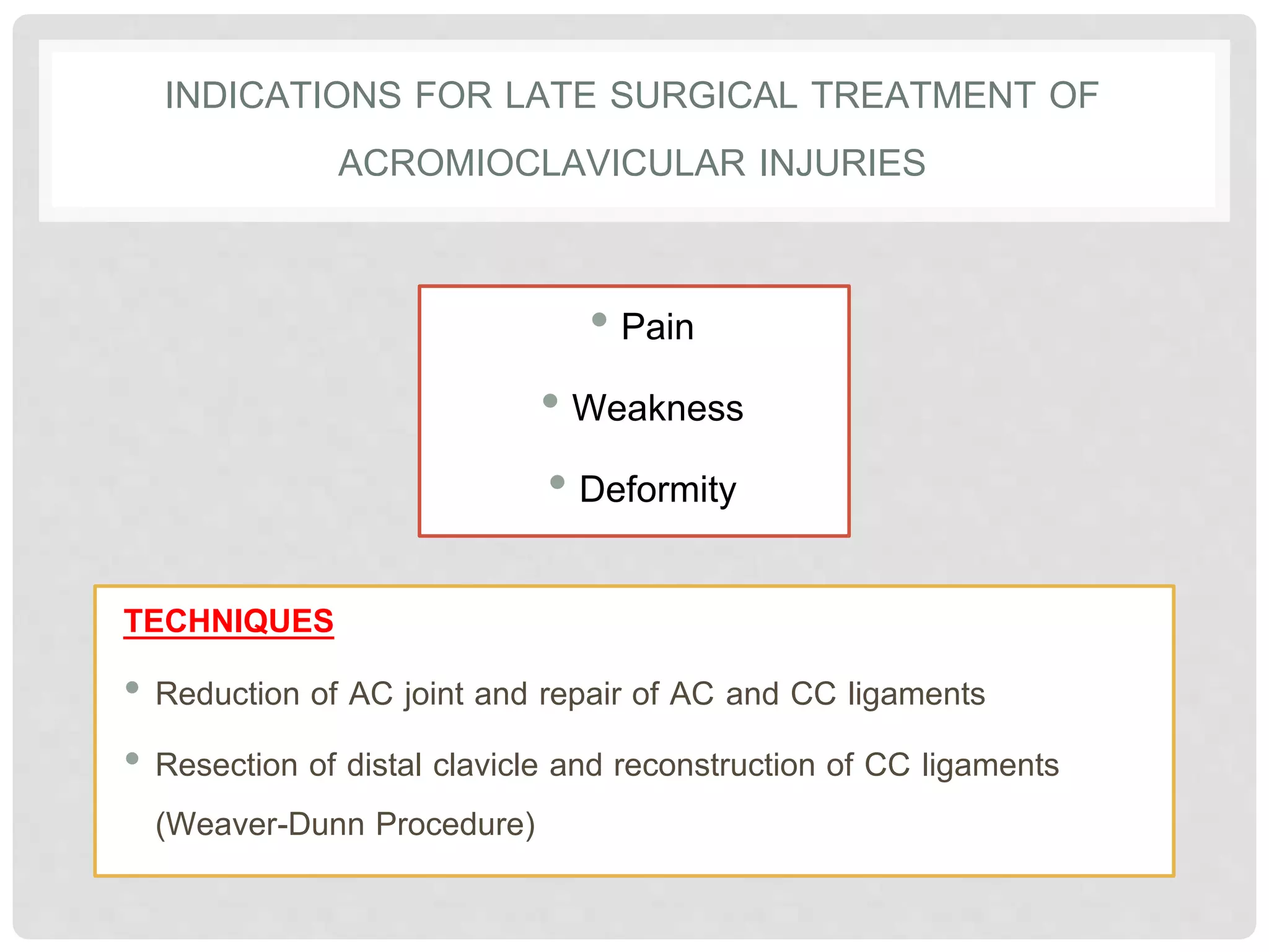 Acromioclavicular joint injury | PPTX