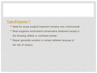Acromioclavicular joint injury | PPTX
