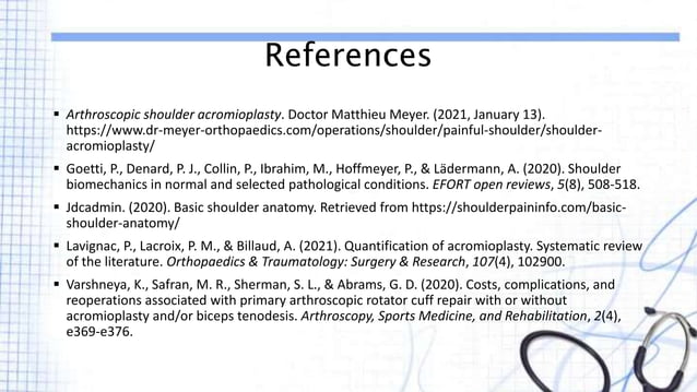 Indications and treatment of shoulder infringement. Acronum.pptx