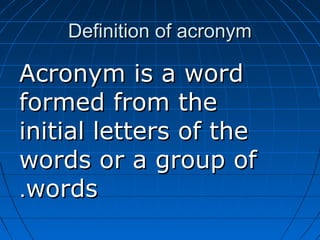 Acronym | PPT