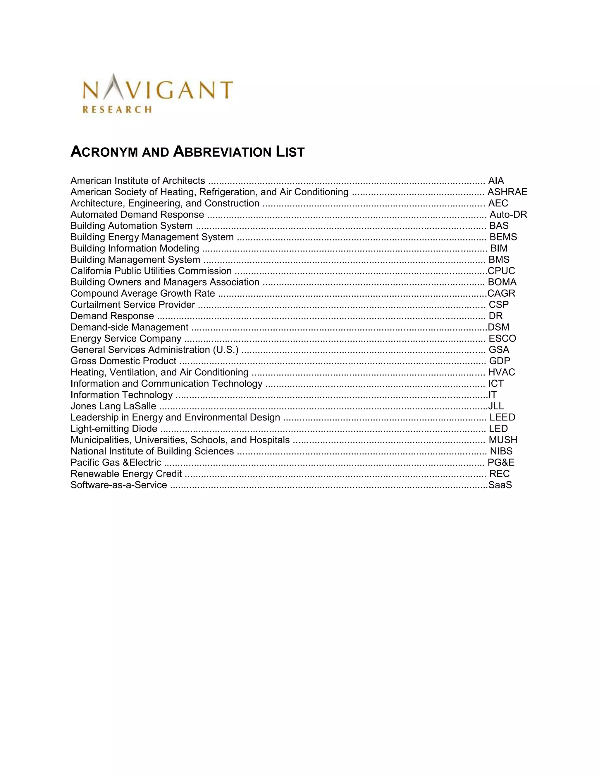Acronym and abbreviation list | PDF